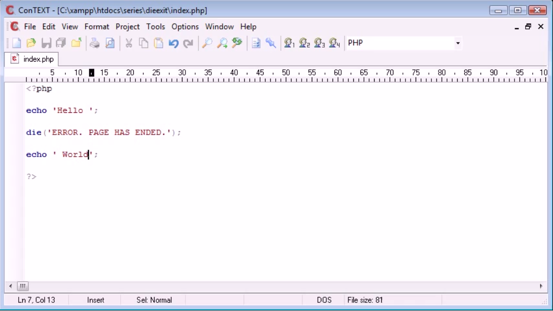 ExtraTutorials: Die and Exit Functions in Php ExtraTutorials: Die and Exit Functions in Php