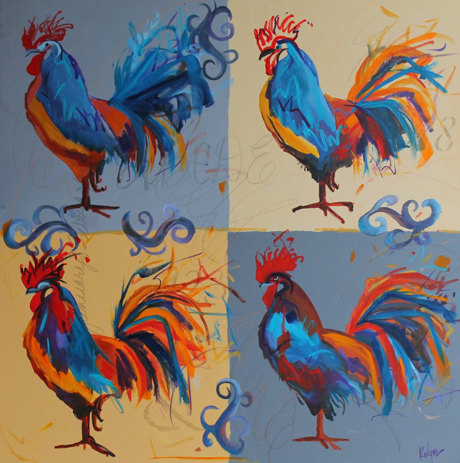Kay Wyne Fine Art Blog: Four Square
