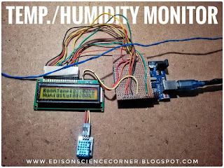 how to make room temparature and humidity monitor – ESCLabs