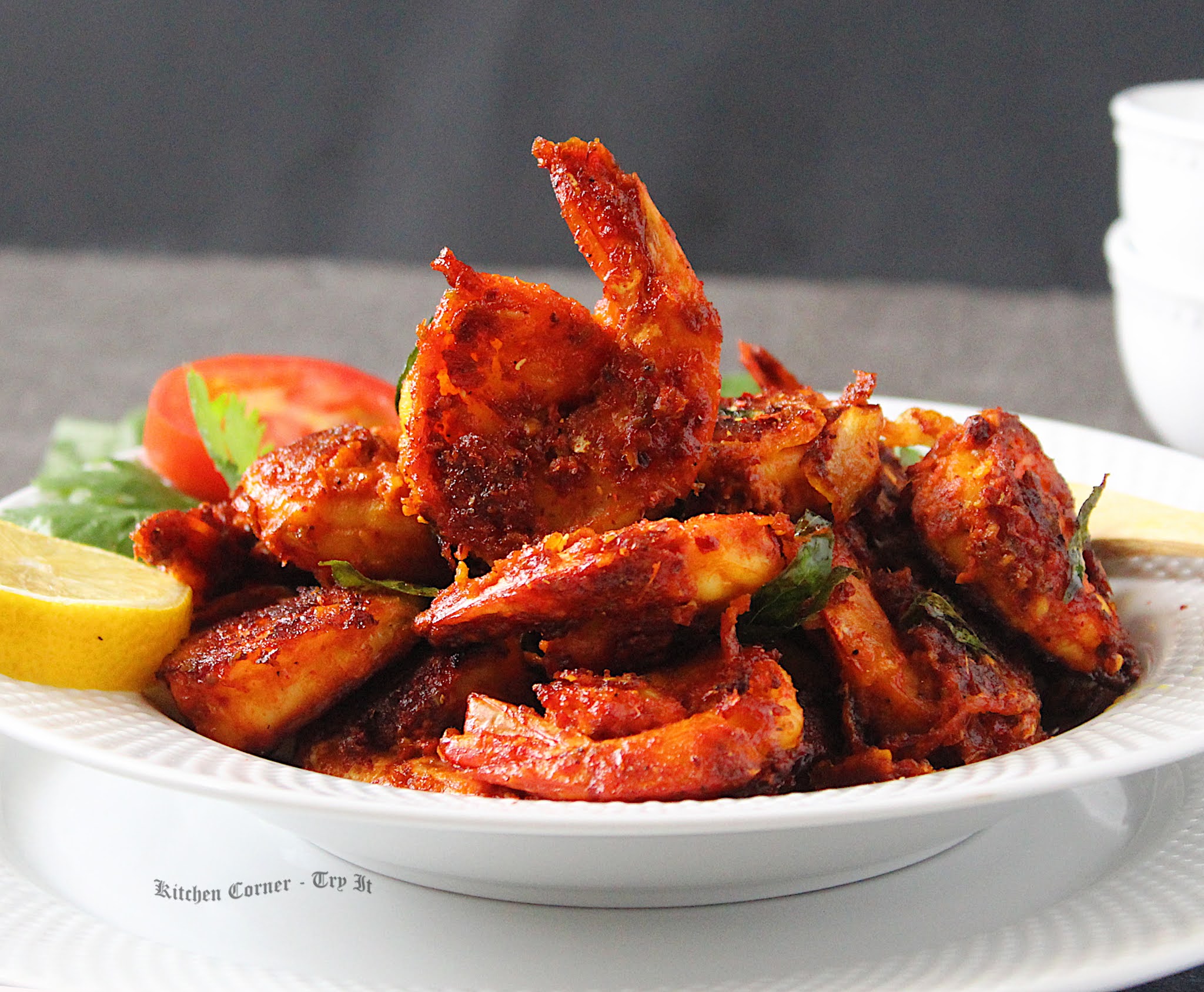 Spicy Prawns Fry Recipe/Nadan Chemmeen Varuthathu