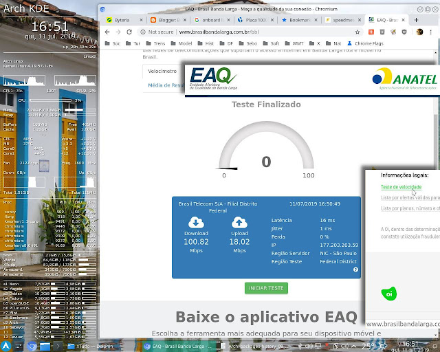 Byteria: Teste de velocidade de banda larga "200 megas"