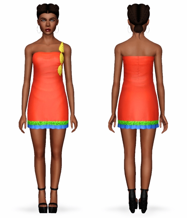 Leaf and Lace Cocktail Dress For TF