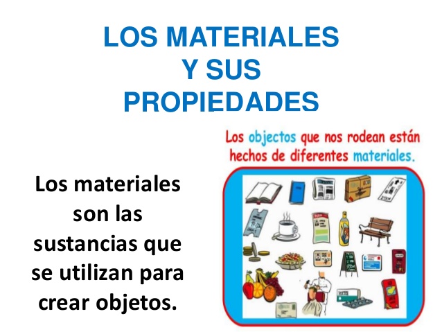 Segundo Primaria: Los materiales