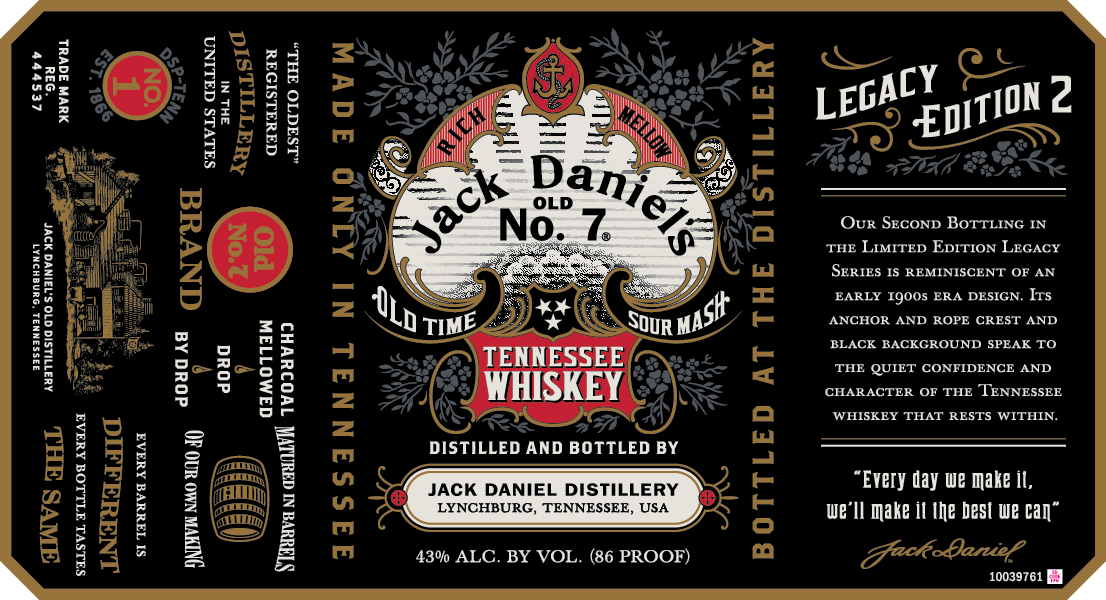 The Wine and Cheese Place: Jack Daniels Legacy Bottling #2 Edition