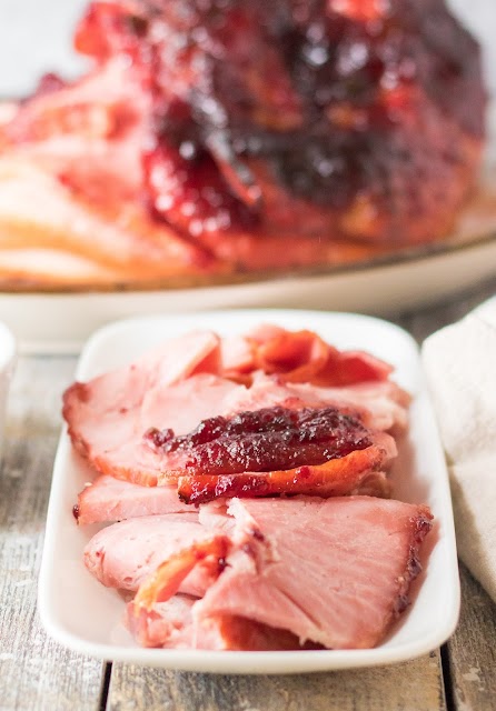 Cranberry Pepper Jelly Glazed Ham