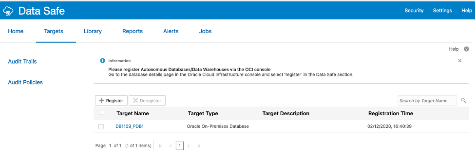 Protecting your existing Oracle Databases with Oracle Data Safe | DB ...