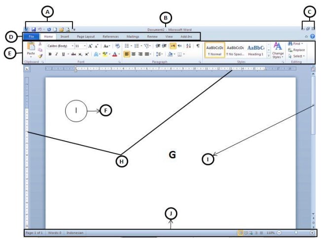 Mengenal Bagian Bagian Microsoft Word Dan Fungsinya Lengkap Bisa - Bank2home.com