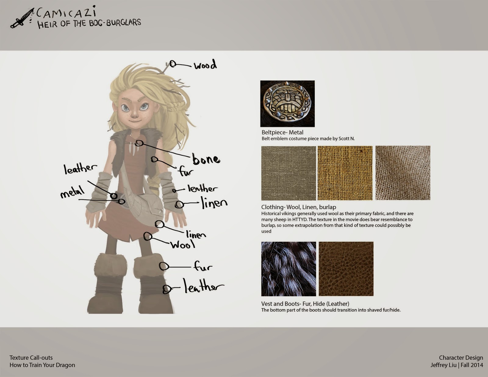 Art of Jeff Liu: 117B - Character Design Project (How to Train Your Dragon)