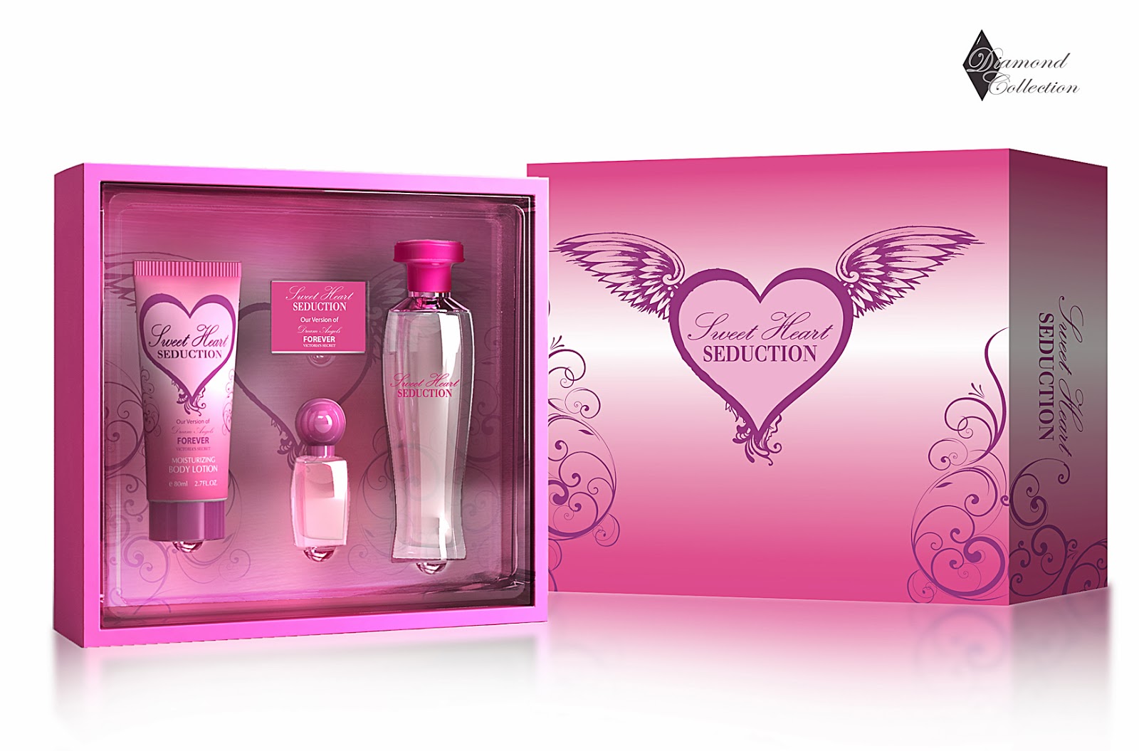 Impression Perfume: Diamond Collection Woman gift sets (three items)