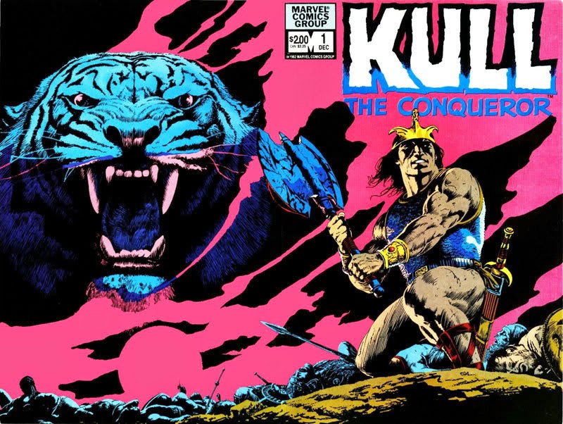 Marvel Comics of the 1980s: 1982 - Kull the Conqueror covers by John Bolton
