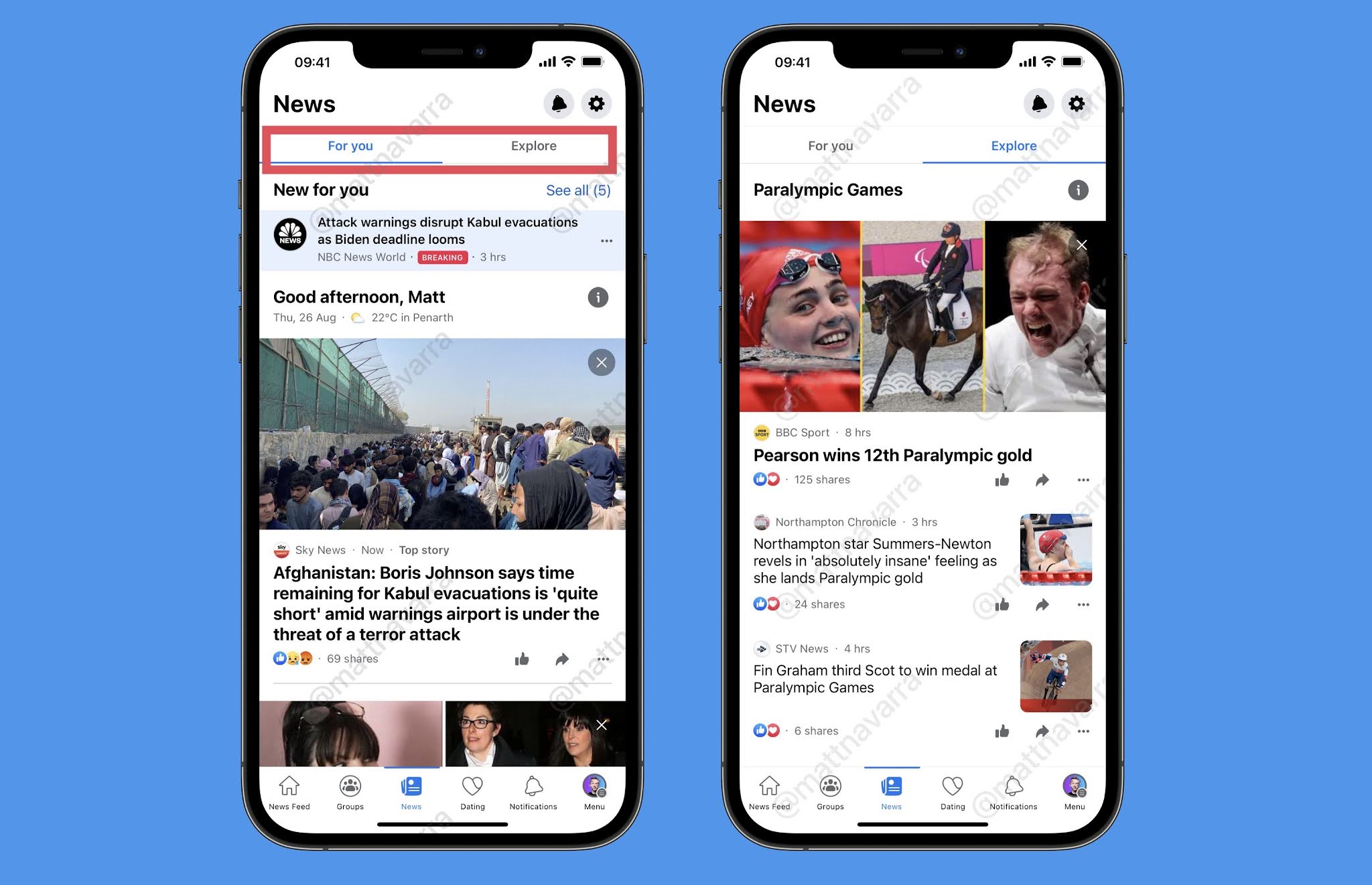 Facebook is working on ‘For You’ and ‘Explore’ Tab for News section on ...