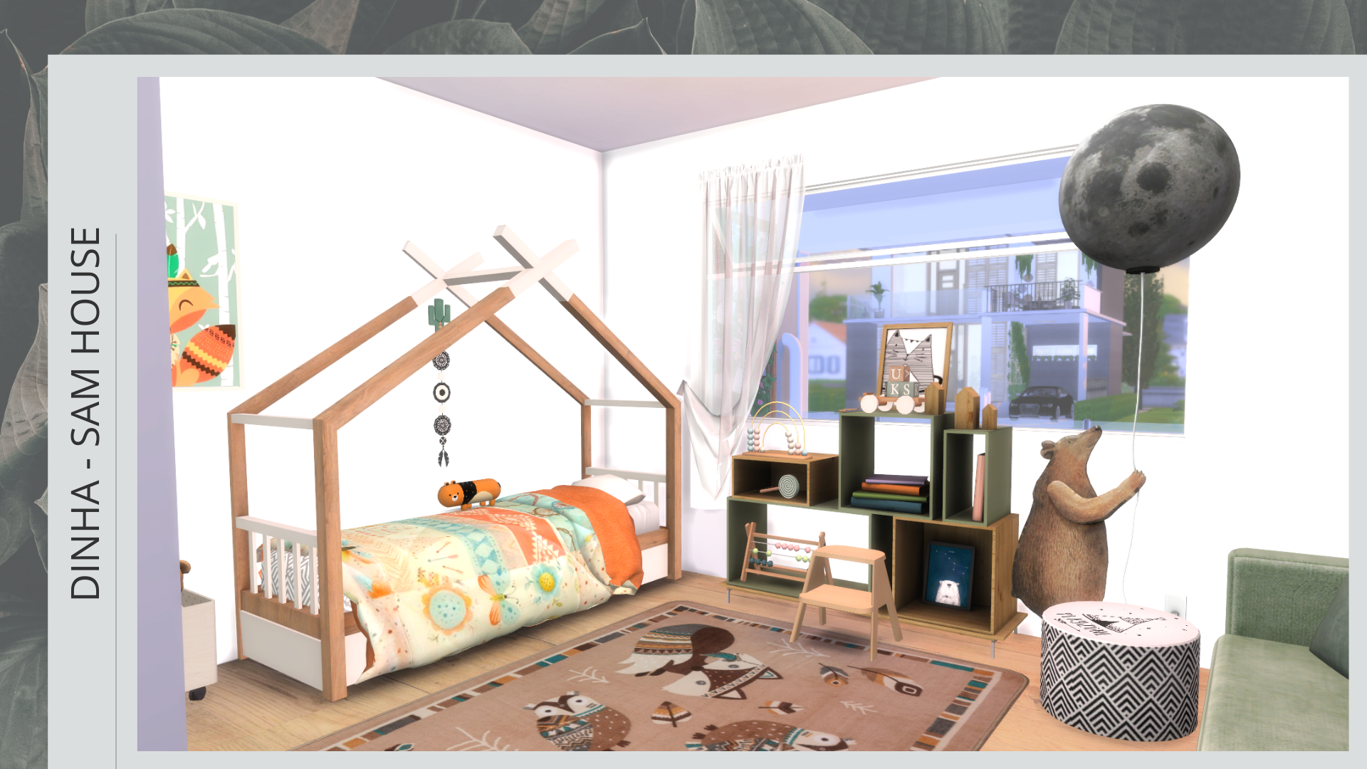 SAM HOUSE + DOWNLOAD + TOUR + CC CREATORS | The Sims 4 | - Dinha