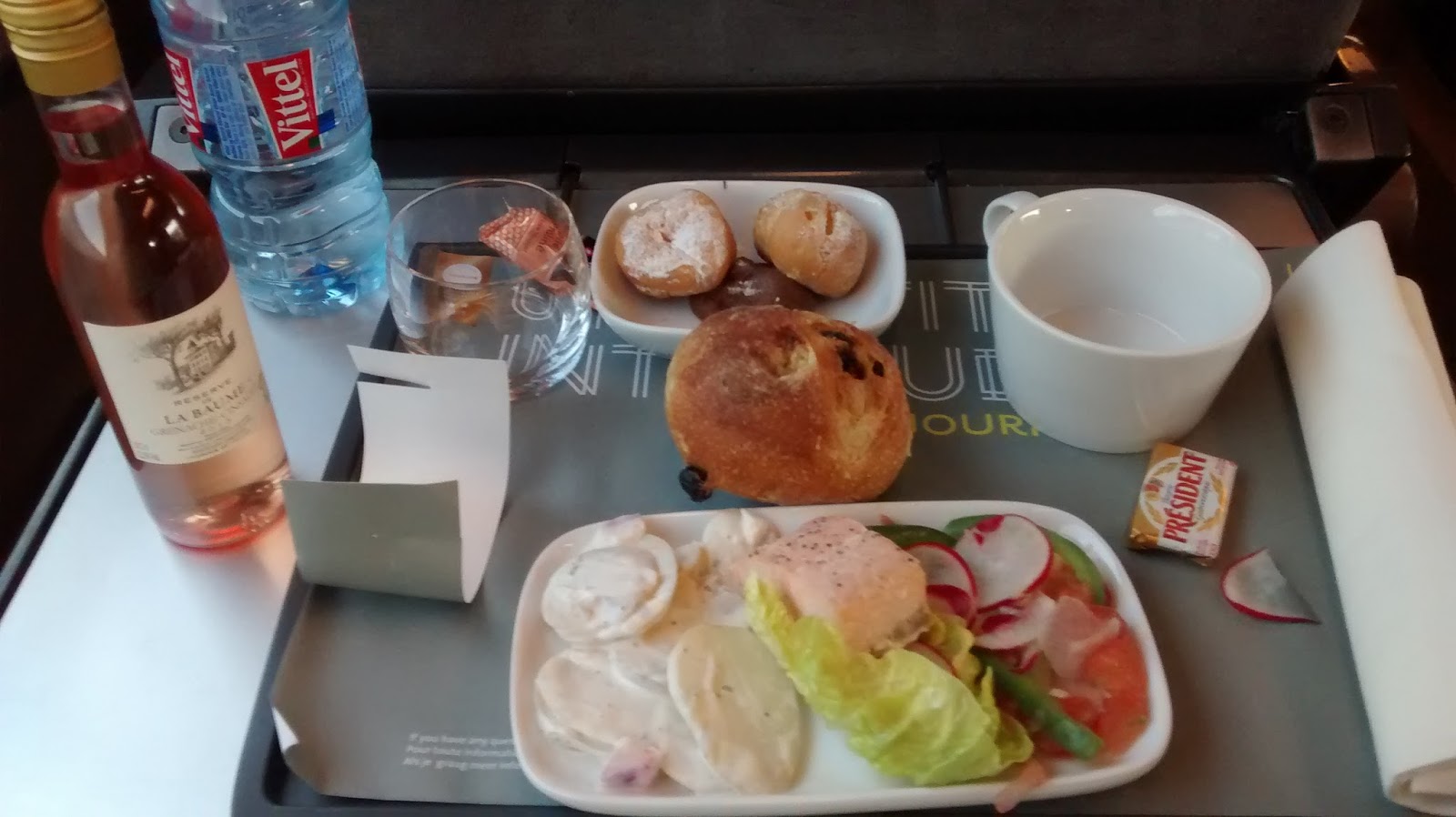 In Brussels, Will Eat: Eurostar, Standard Premier food