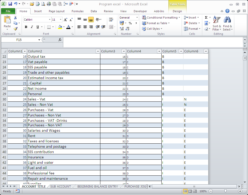 BOOKKEEPING KIT-MS EXCEL