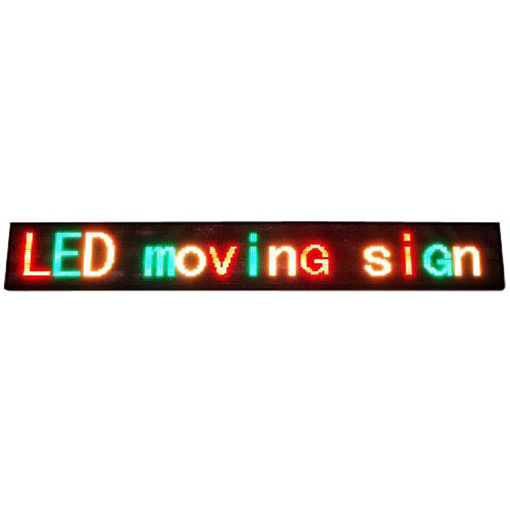 50" x 9" Indoor 3 Lines LED Scrolling Sign(Tricolor or Single Color)