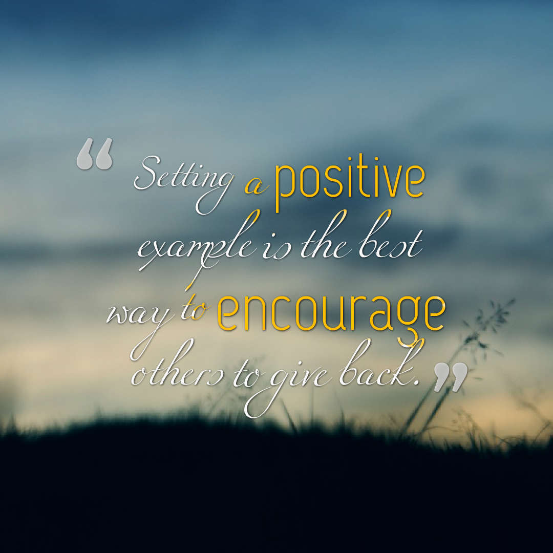 Setting A Good Example Quotes - Birthday Letter