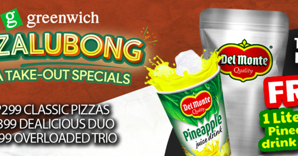Manila Shopper: Greenwich PizzaLubong Take-Out Specials Promo: July 10 ...