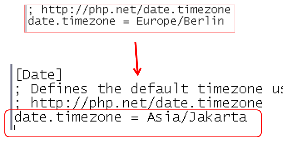 Time Zone Setting Pada PHP Dengan Cara Mengubah Konten File Konfigurasi Time Zone Setting Pada PHP Dengan Cara Mengubah Konten File Konfigurasi