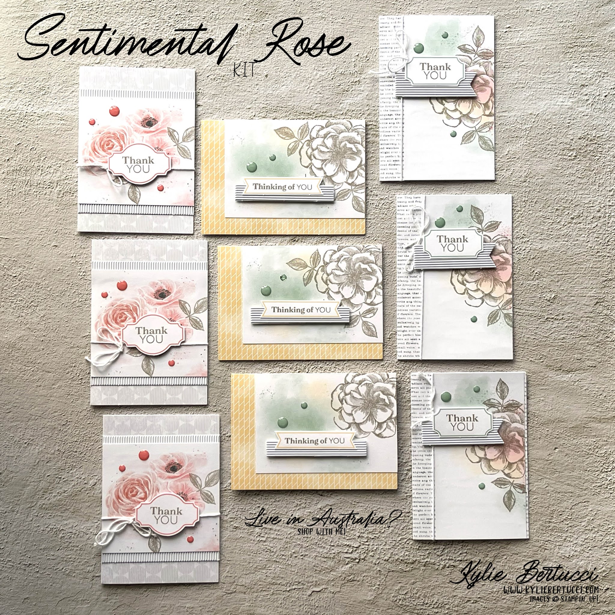 Sentimental Rose Card Kit - Kylie Bertucci
