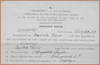The African-Native American Genealogy Blog: Mississippi Choctaws in ...