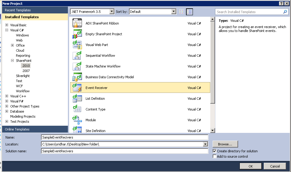 SharePoint Journey: Event Receivers in SharePoint 2010