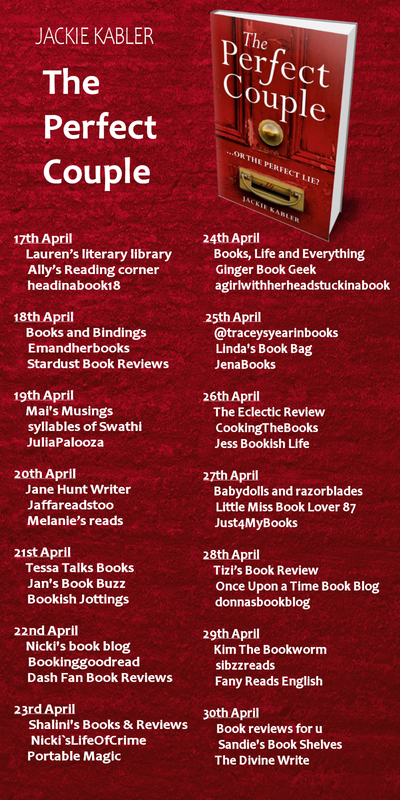 The Perfect Couple by Jackie Kabler #Review