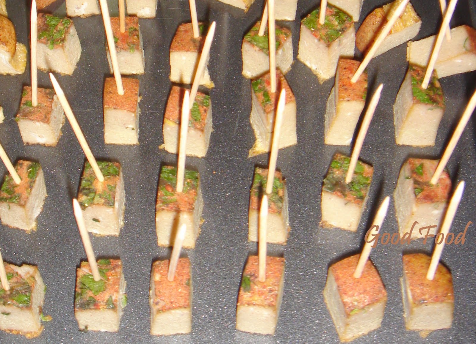 Good Food: Steamed egg cubes as Appetizer