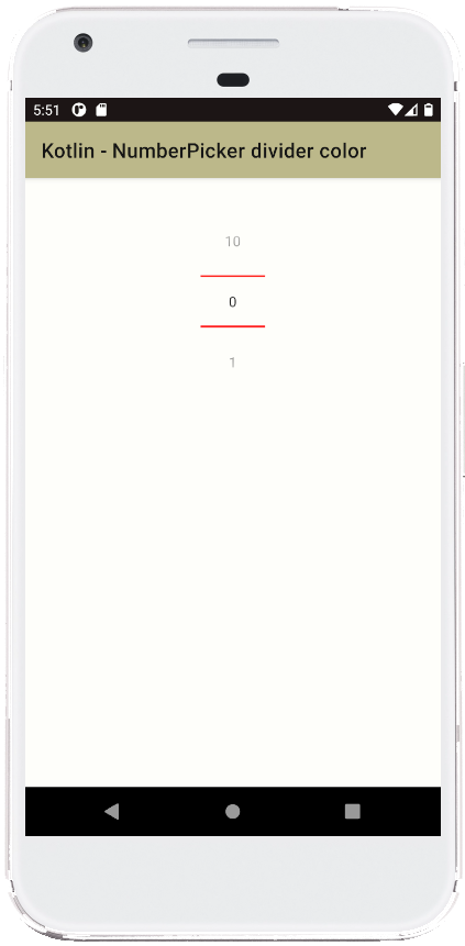 Android Kotlin Numberpicker Divider Color
