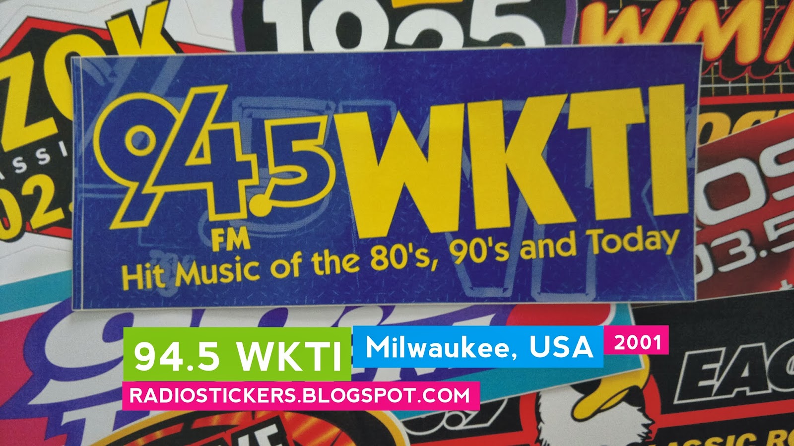 RADIO station stickers... and more!: 94.5 WKTI, Milwaukee (1980s-2001)