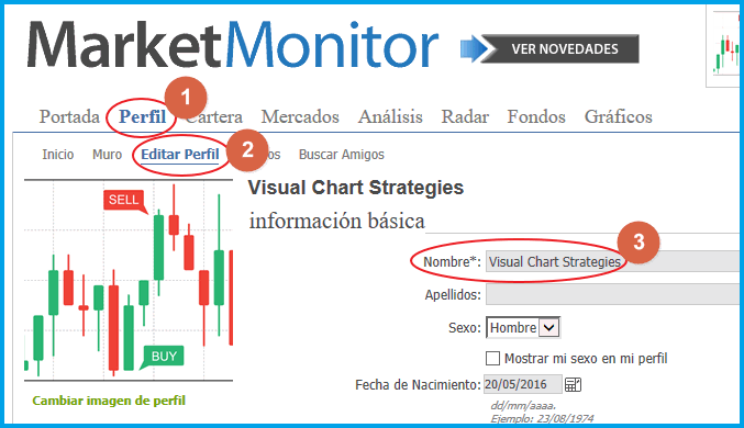 Cómo compartir estrategias o indicadores en Visual Chart 6