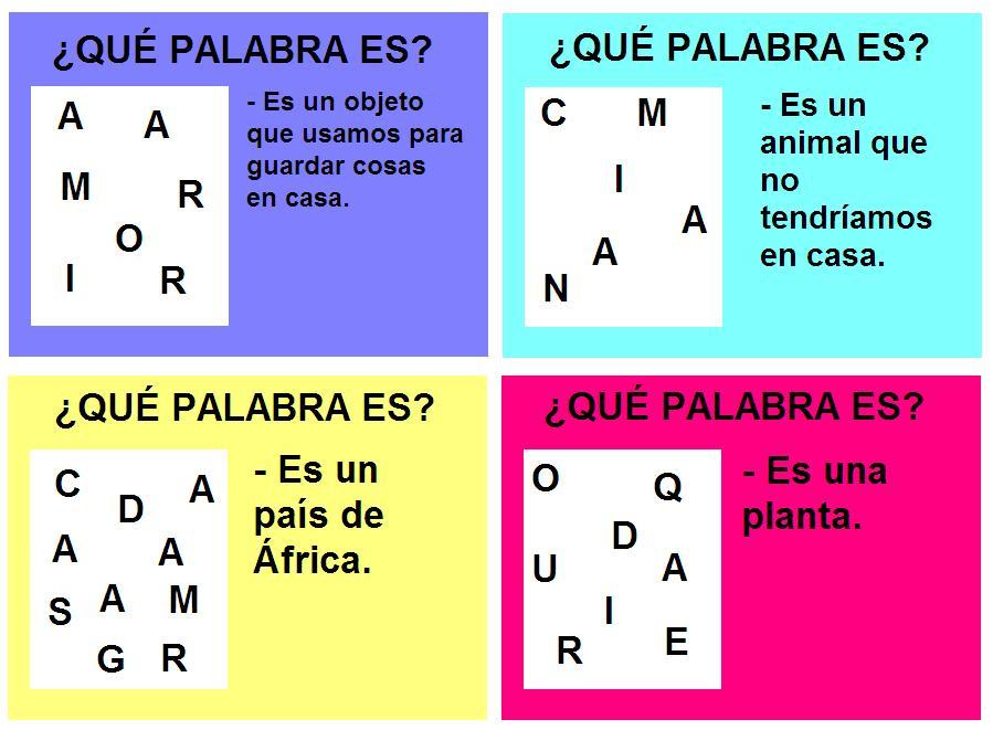 ¿QUÉ PALABRA ES?