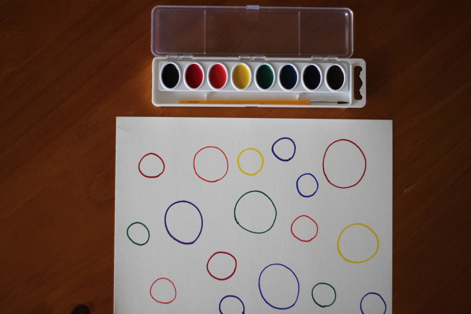 Playing House: Color Matching Watercolor Activity