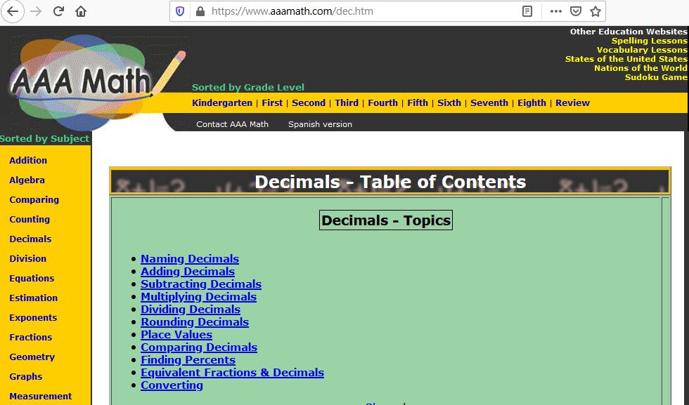 backup 主題延伸課外閱讀: 網上資源︰「AAA Math」