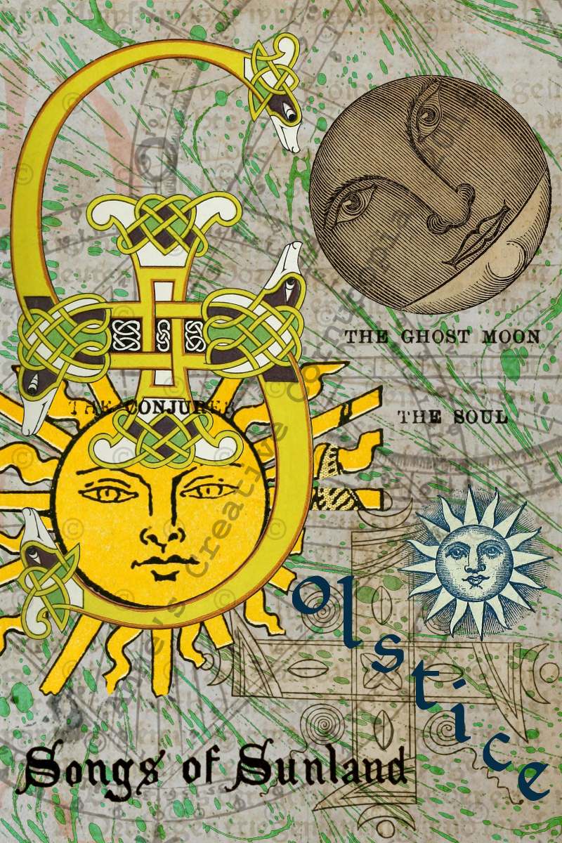 Anne's Creative Cornucopia: "Summer Solstice / Full Moon" - Postcard