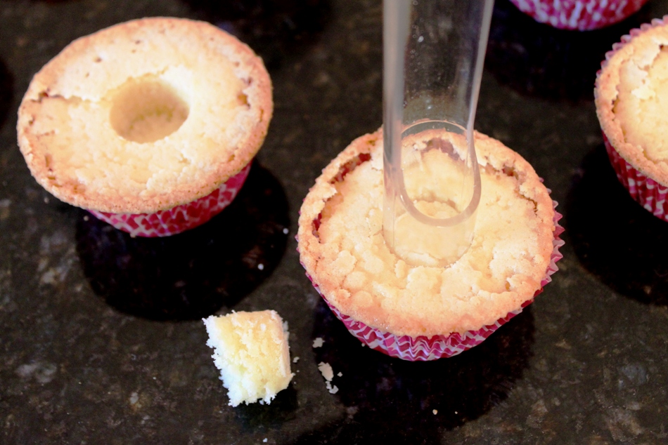 A Teaspoon and A Pinch: Vanilla Pound Cake Cupcakes with Raspberry Filling and Cream Cheese Frosting