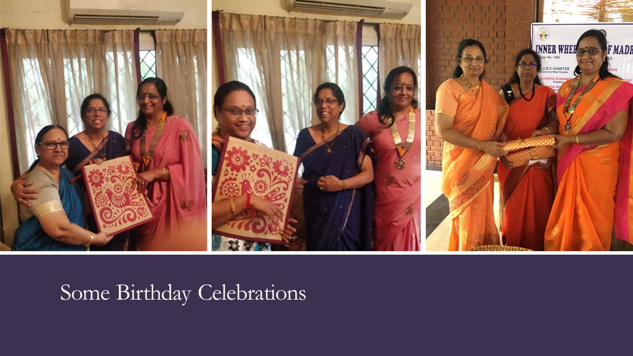 Inner Wheel Club of Madras South- District 323: Secretary Report 2019 ...