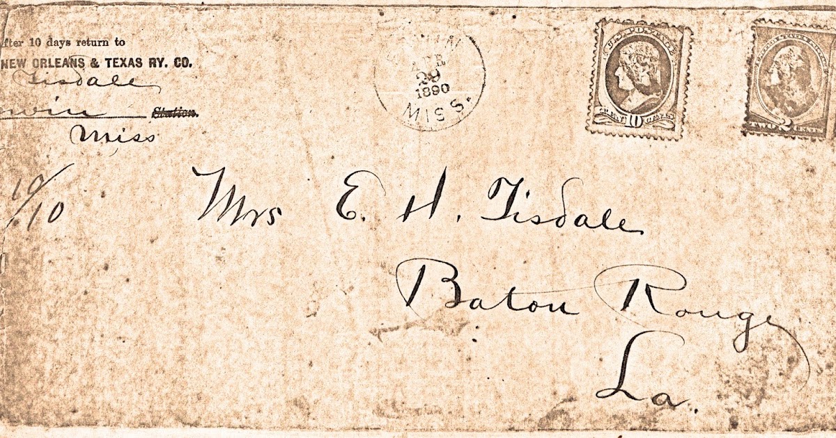 Belle's Letters: 1890 Letter from Frank Tisdale to Belle Tisdale