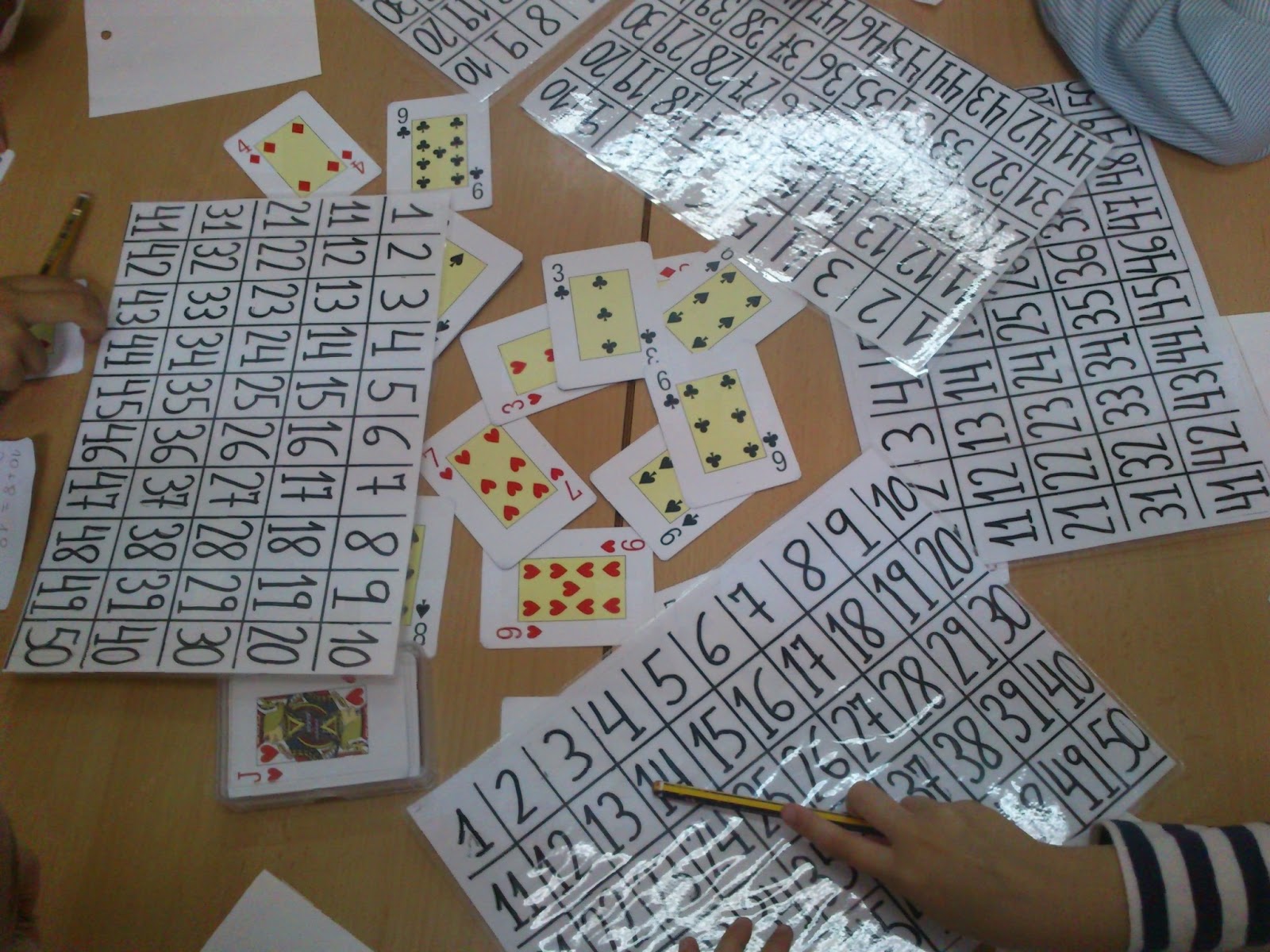 ABN en Serafina Andrades: Infantil 4 y 5. Sumas. Cartas.