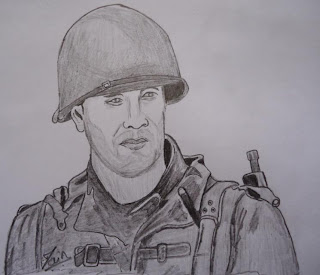 Pencil Sketches & Painting : Portrait of Soldier