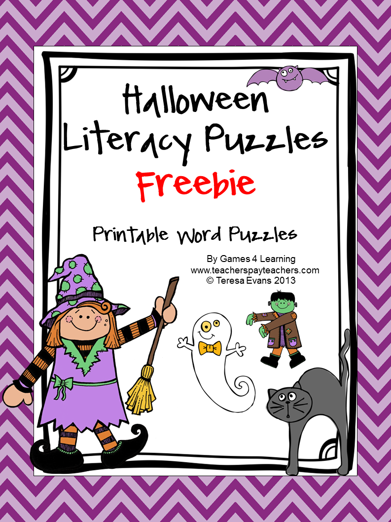 Fun Games 4 Learning: Halloween Literacy Freebies