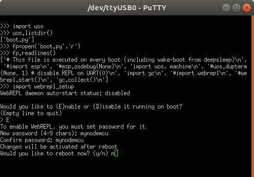 豐誌: [教學] 認識 MicroPython (二) - 啟用 WebREPL 遠端 WebSocket 服務