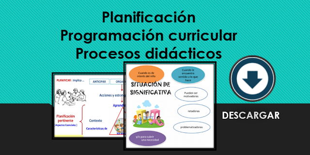 Planificación Programación curricular Proceso didácticos - DESCARGAR