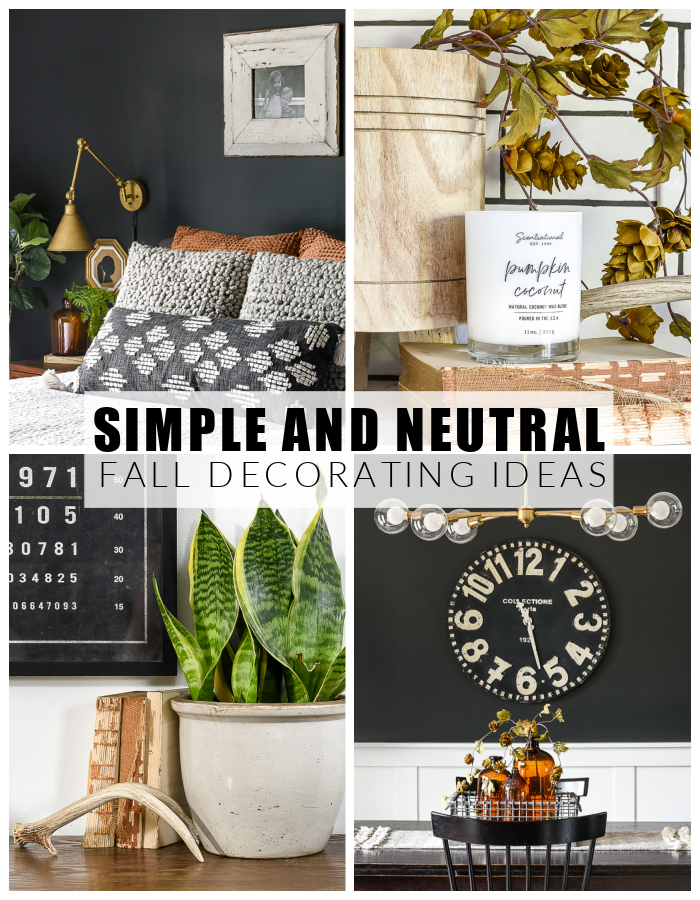 Affordable Natural and Neutral Fall Decorating Ideas | Little House of ...