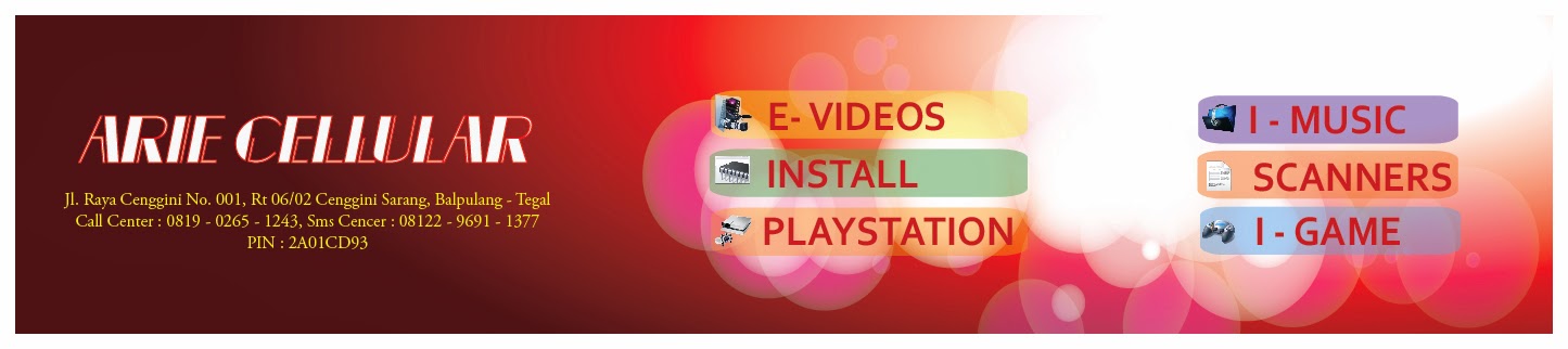 Contoh Desain Banners - ARIE CELLULAR