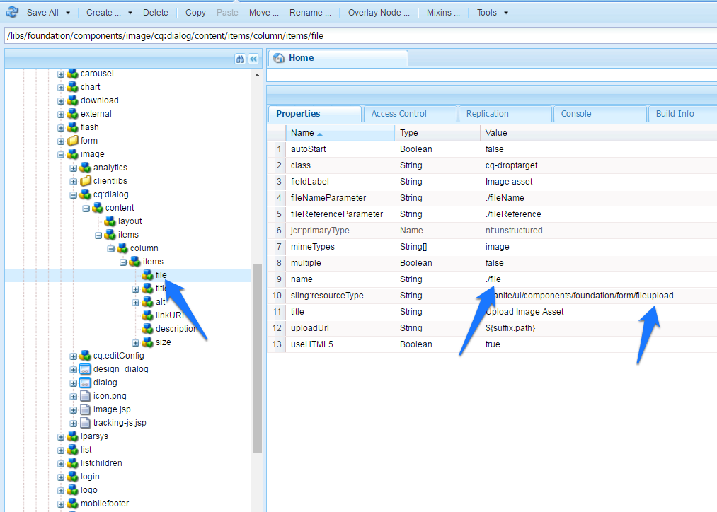 Experiencing Adobe Experience Manager Aem Cq Aem 62 Touch Ui Show Sling Resource Type Of