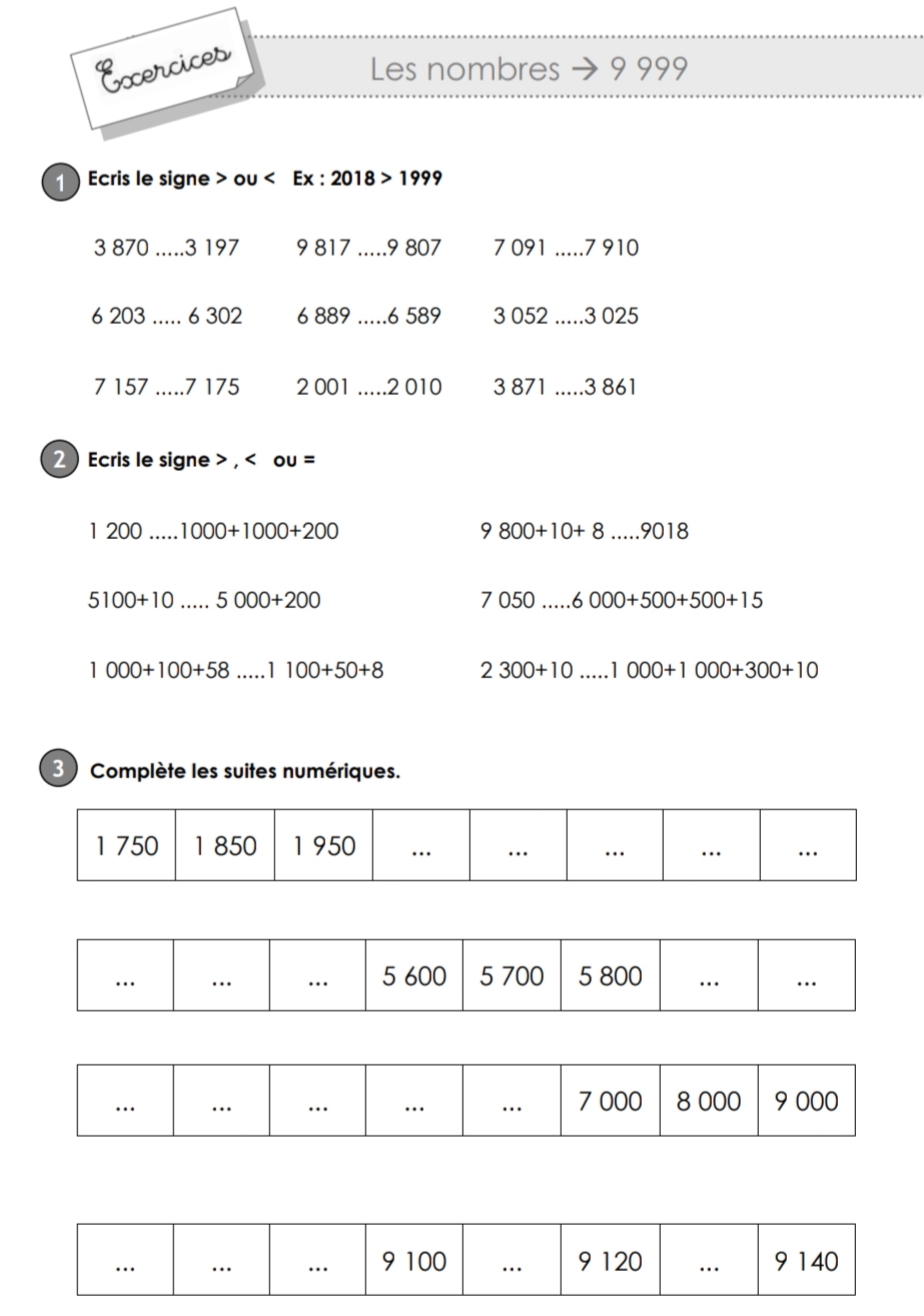 La classe de Ce2 de Saint Michel: Exercices en autonomie 📒
