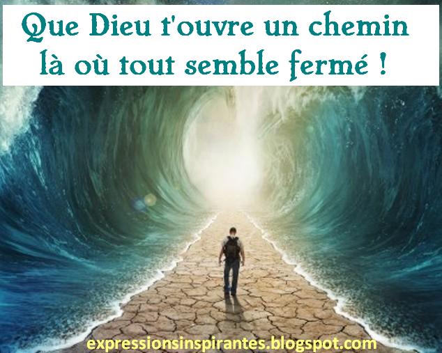 Expressions : Que Dieu t'ouvre un chemin