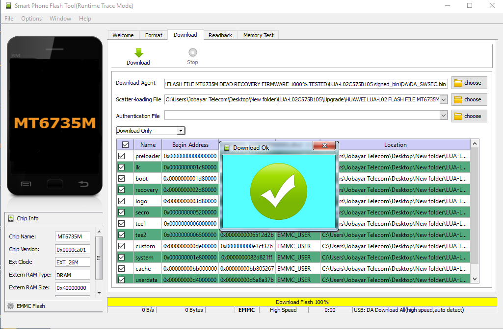 SUMON TELECOM: HUAWEI LUA-L02 FLASH FILE 1000% OK MT6735M HANG LOGO ...