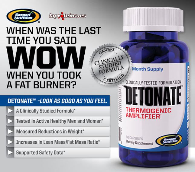SUPLEMENTOS DEPORTIVOS: DETONATE™ 60 CÁPSULAS