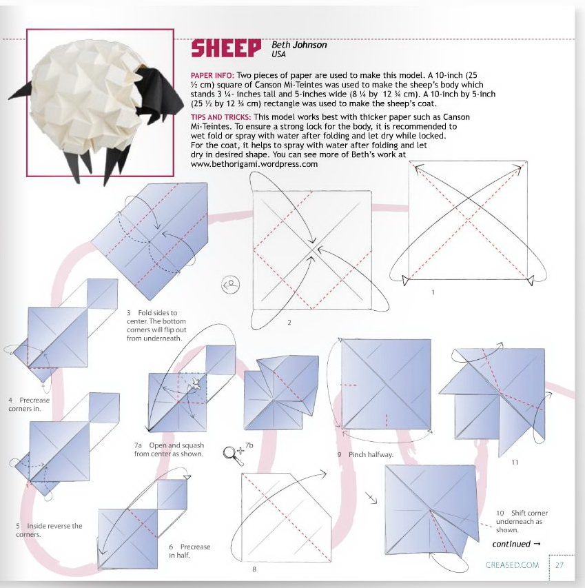 Origami Creased Magazine 4 - Ruby Book Origami